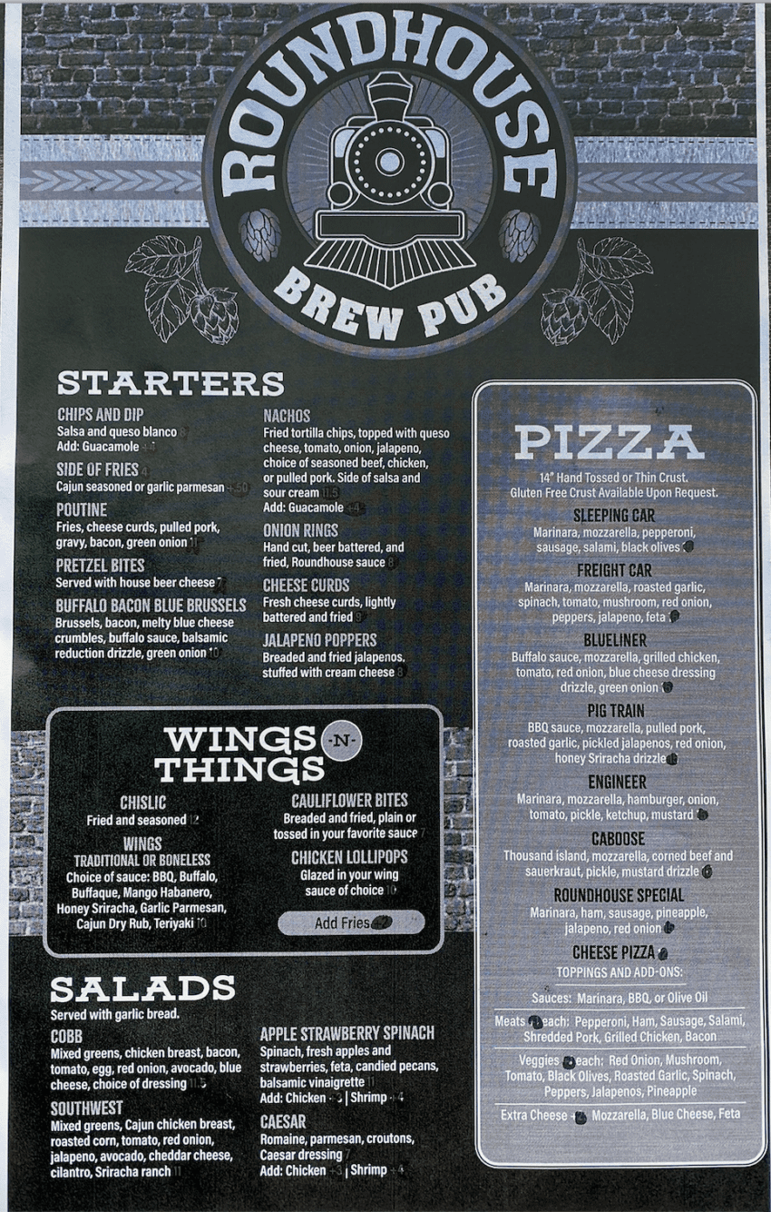 Roundhouse Brew Pub opens, reveals menu - SiouxFalls.Business