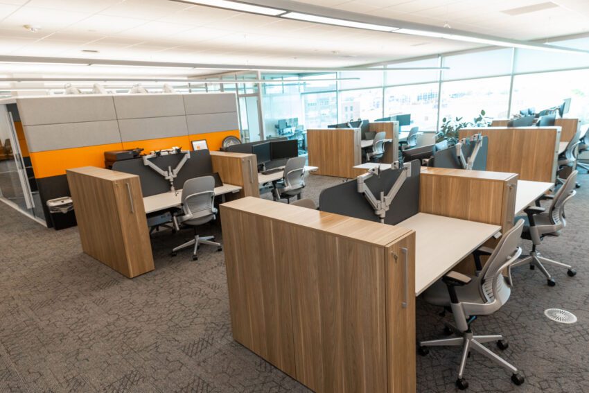 Inside hybrid workplaces: Offices redesign spaces to reflect new ...