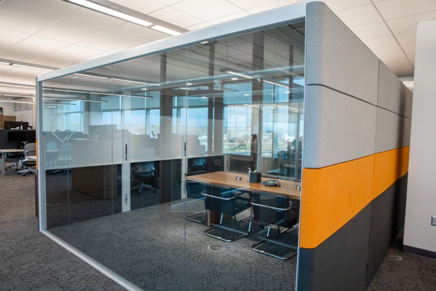 Inside hybrid workplaces: Offices redesign spaces to reflect new ...