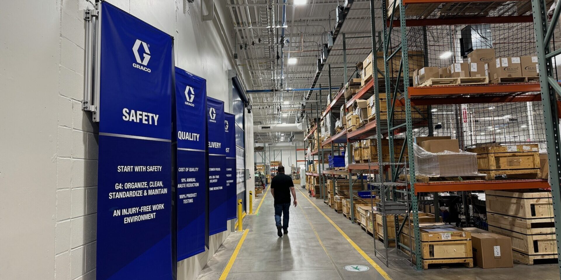 Graco opens major expansion in former bank operations center ...