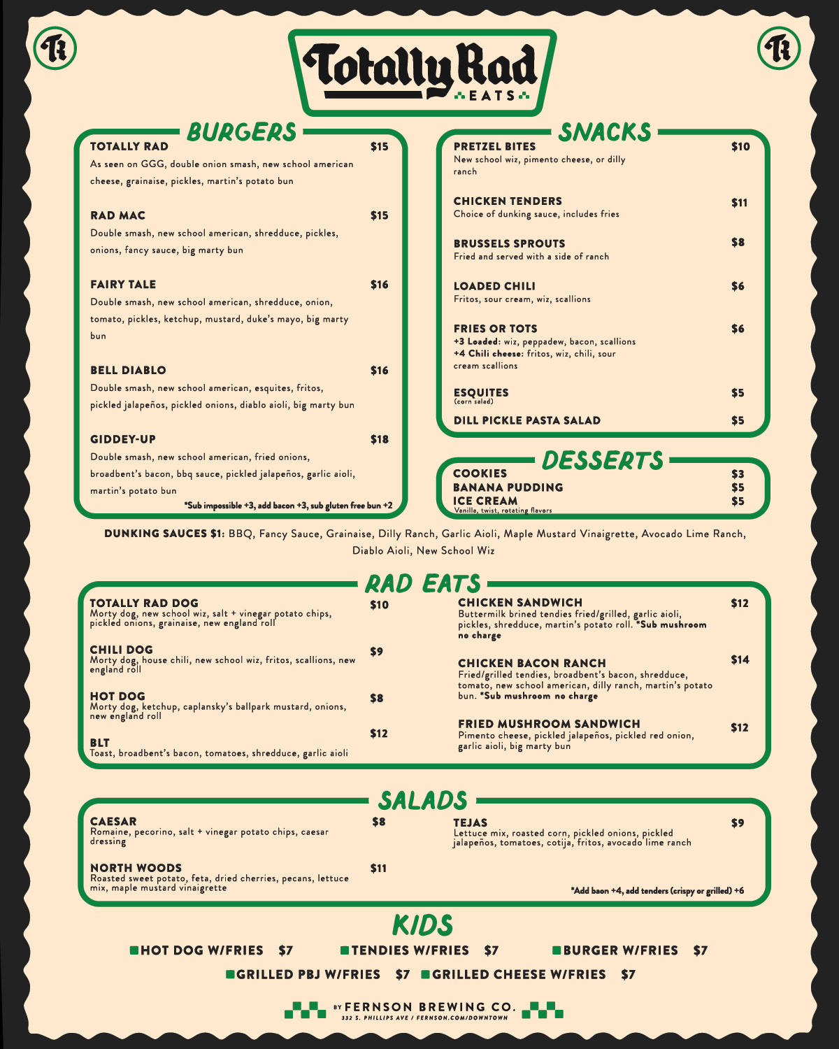 Fernson's Totally Rad Eats opens this week - SiouxFalls.Business