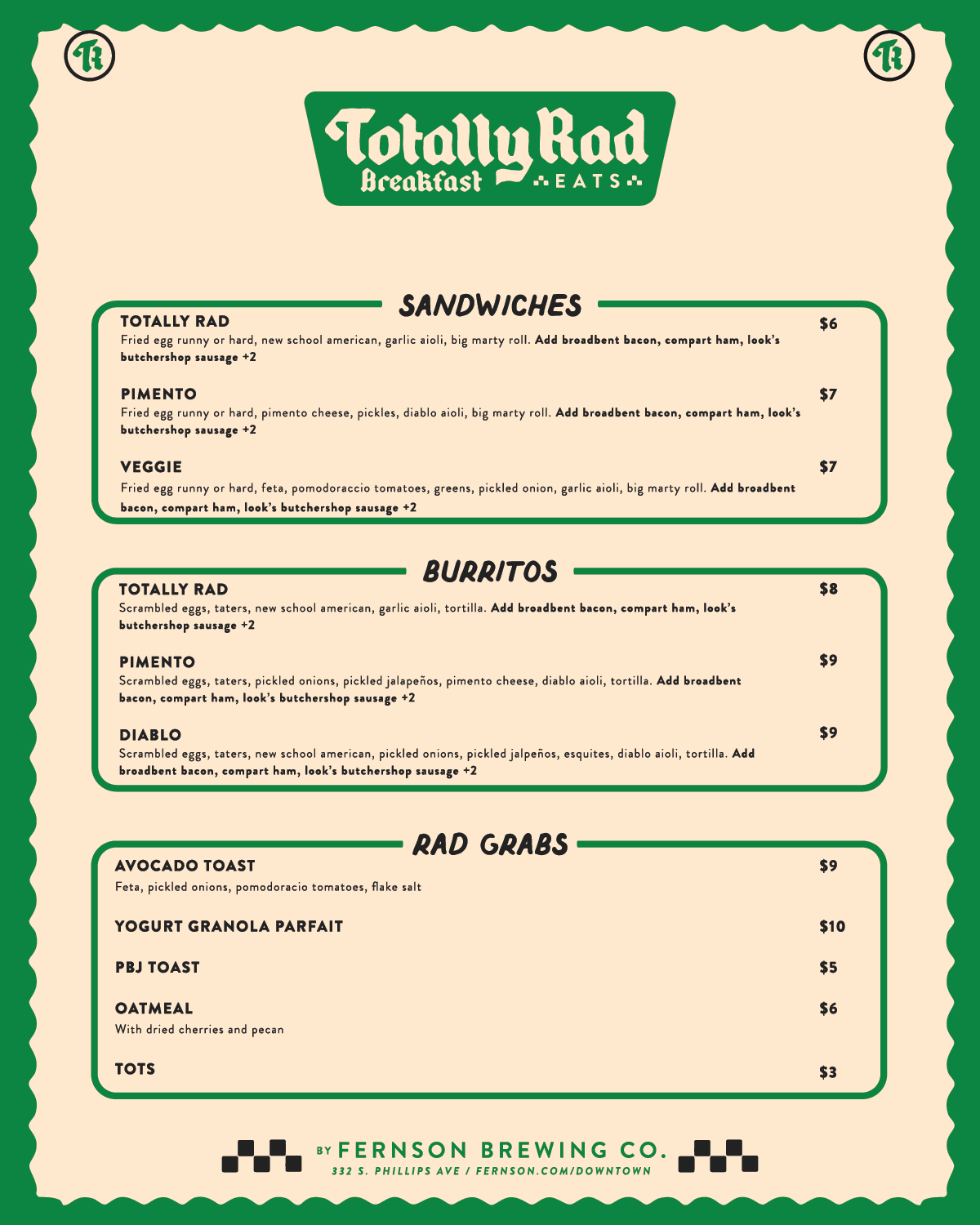 Fernson's Totally Rad Eats opens this week - SiouxFalls.Business